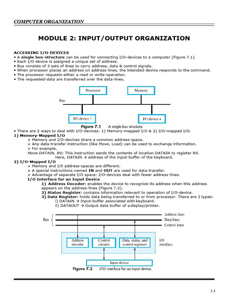Module 4 | PDF | Cpu Cache | Input/Output