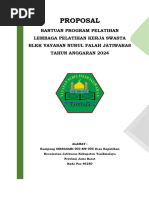 Contoh Proposal Pengajuan BLK Tahun 2024 | PDF