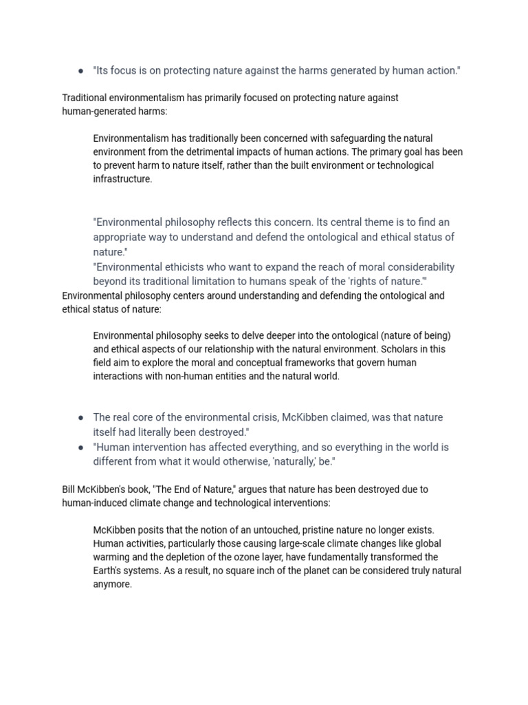 What Is Nature | PDF | Wilderness | Environmentalism