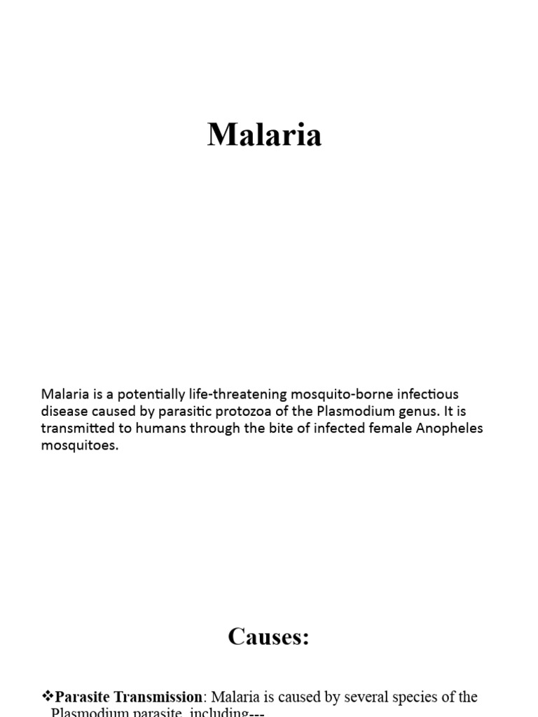 Malaria | PDF | Malaria | Plasmodium