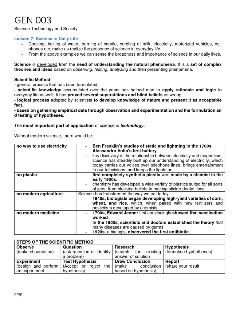 GEN 003 - P2 Reviewer | PDF | Automation | Science