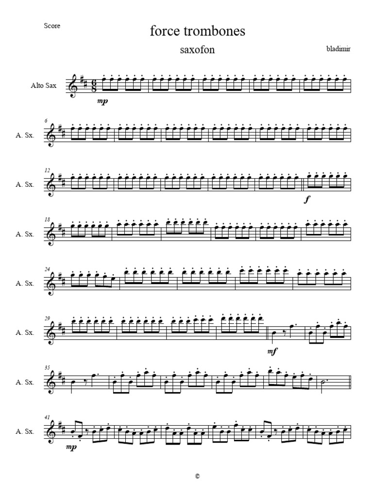 Force Trombones Saxofon | PDF