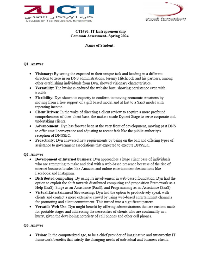 480 CA Answer Sheet | PDF