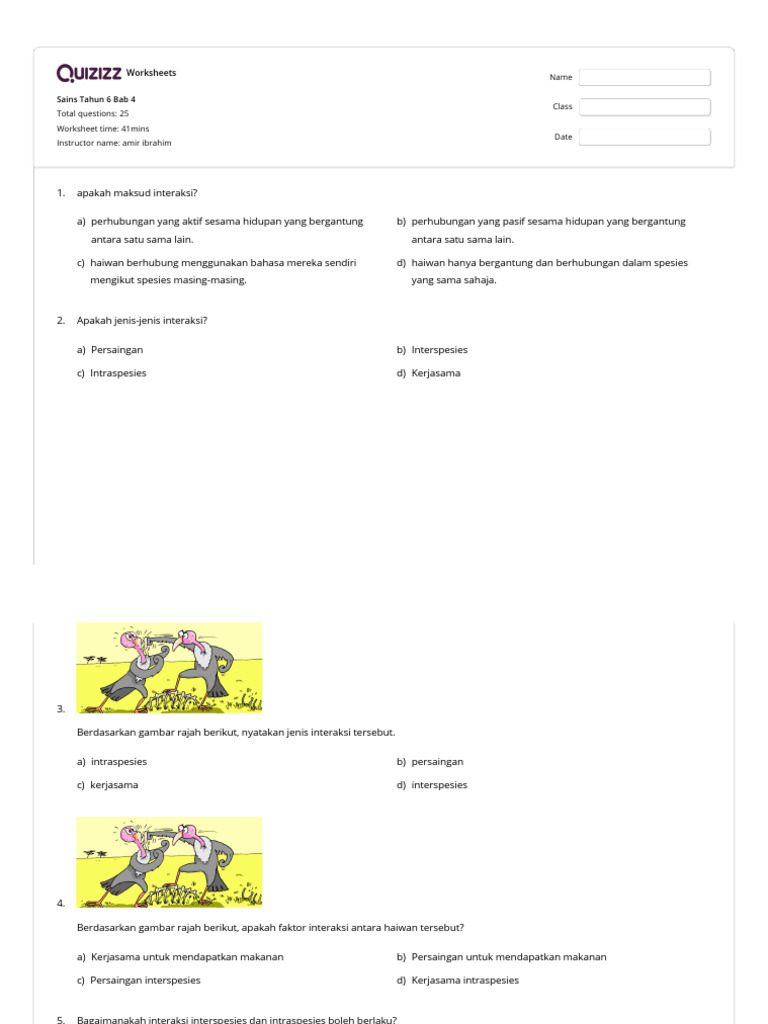 Interaksi Intraspesies dan Interspesies | PDF
