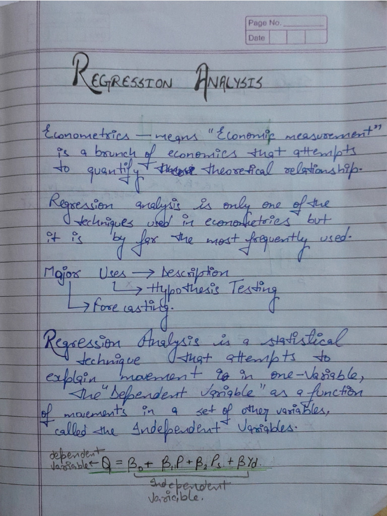 Regression Analysis | PDF