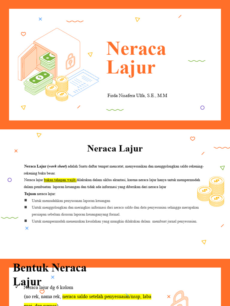 Contoh Neraca Lajur Perusahaan Dagang | PDF