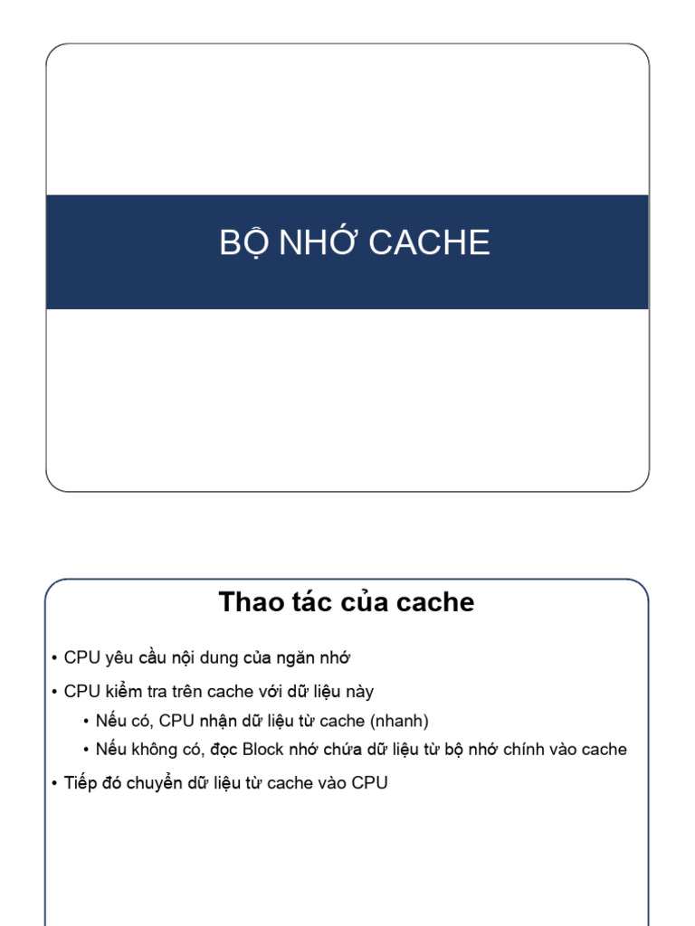 Bo Nho Cache | PDF