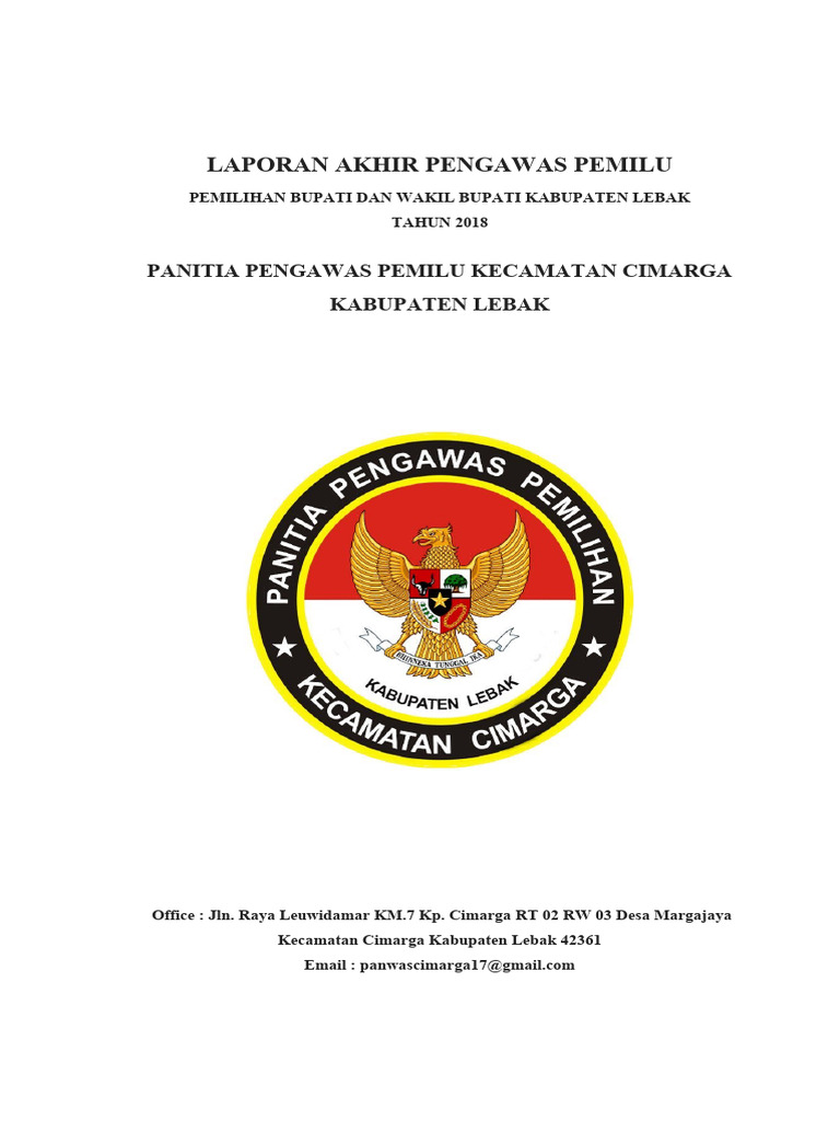 Laporan Akhir Panwascam CMG 2 | PDF
