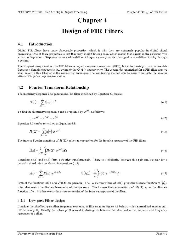 FIR Filter | PDF