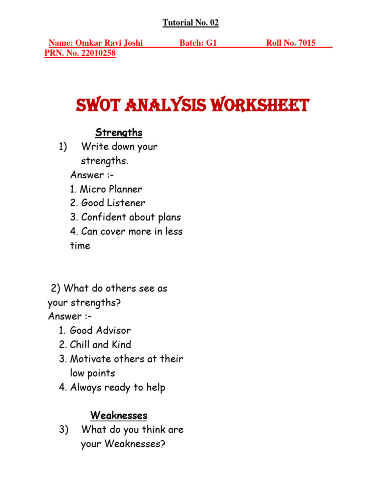 Swot Analysis | Download Free PDF | Social Psychology | Cognitive ...