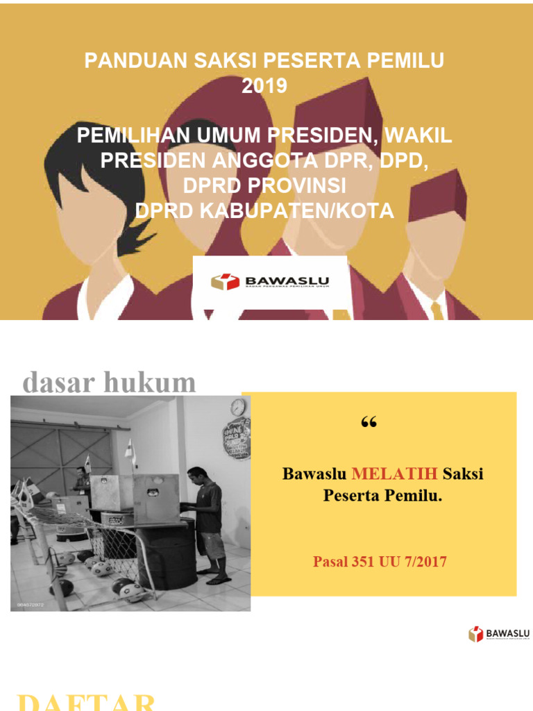 Pelatihan Saksi Final Edit | PDF