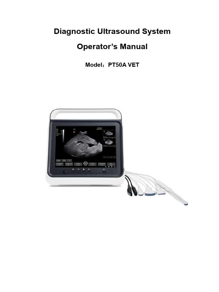 PT50A Vet - Operator Manual | PDF | Ultrasound | Power Supply