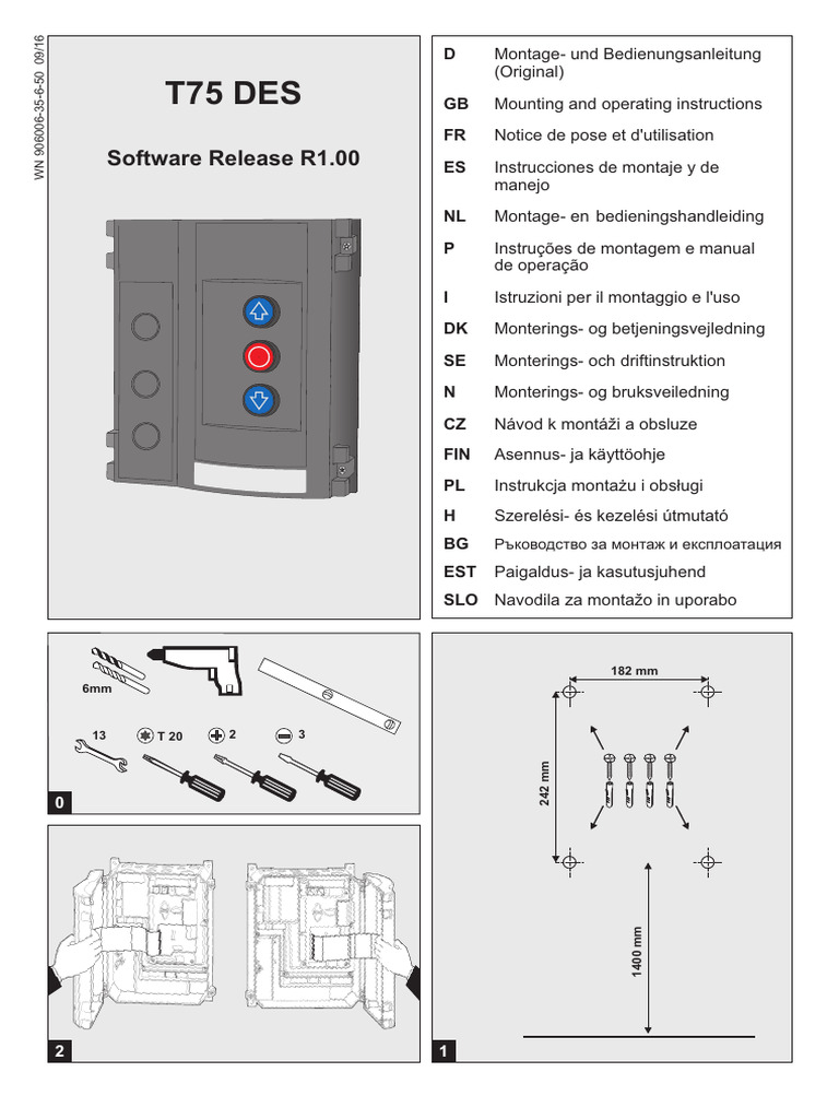 Sterowanie T75 DES | PDF