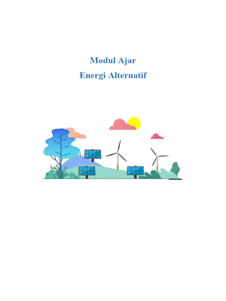 Modul Energi Alternatif SMA | PDF