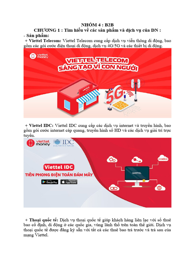 VIETTEL NHÓM 4 thuyết trình | PDF