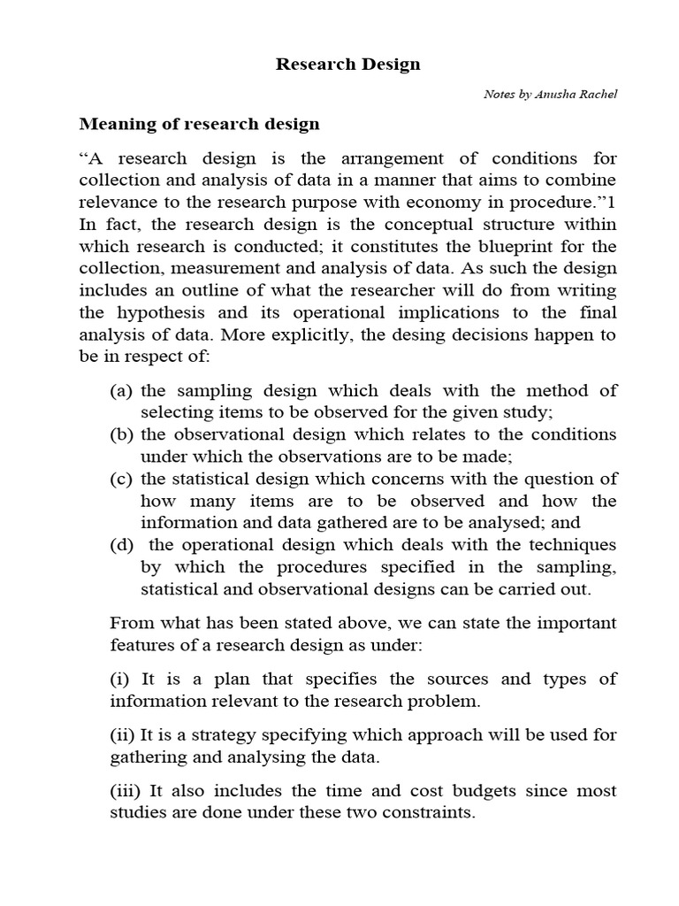 Research Design | PDF