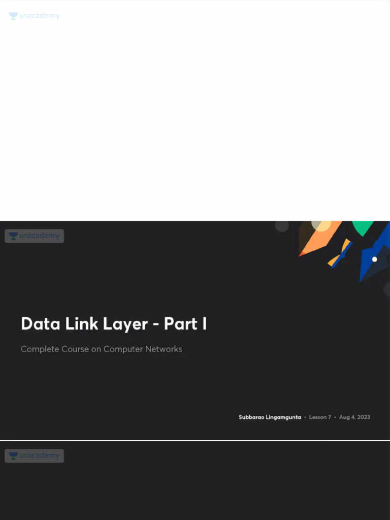Data Link Layer Part I With Anno | PDF