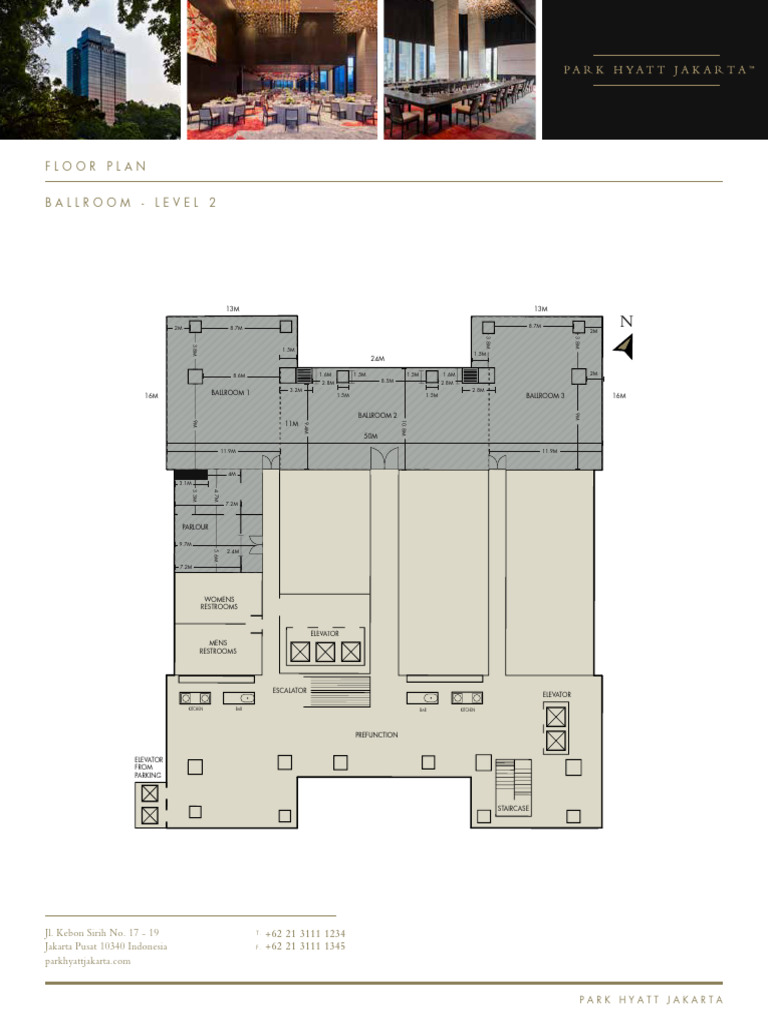 Event Space Floor Plan - Park Hyatt JakartaUPDATE | PDF | Jakarta