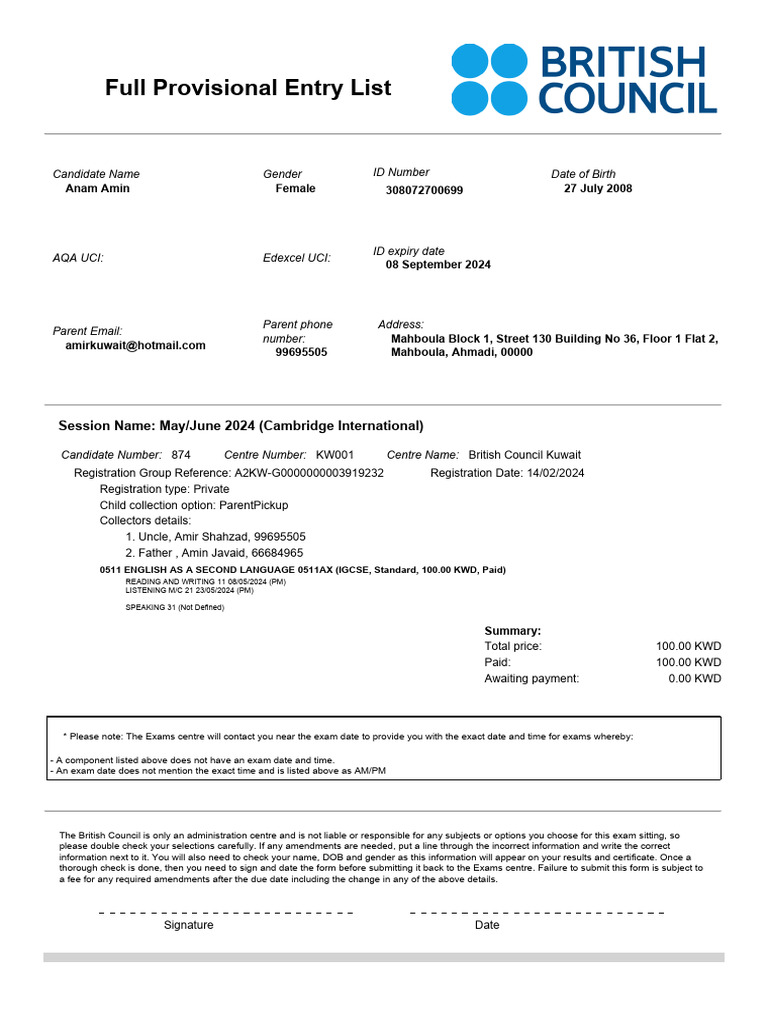 Full Registration Summary Report 20240214 | PDF