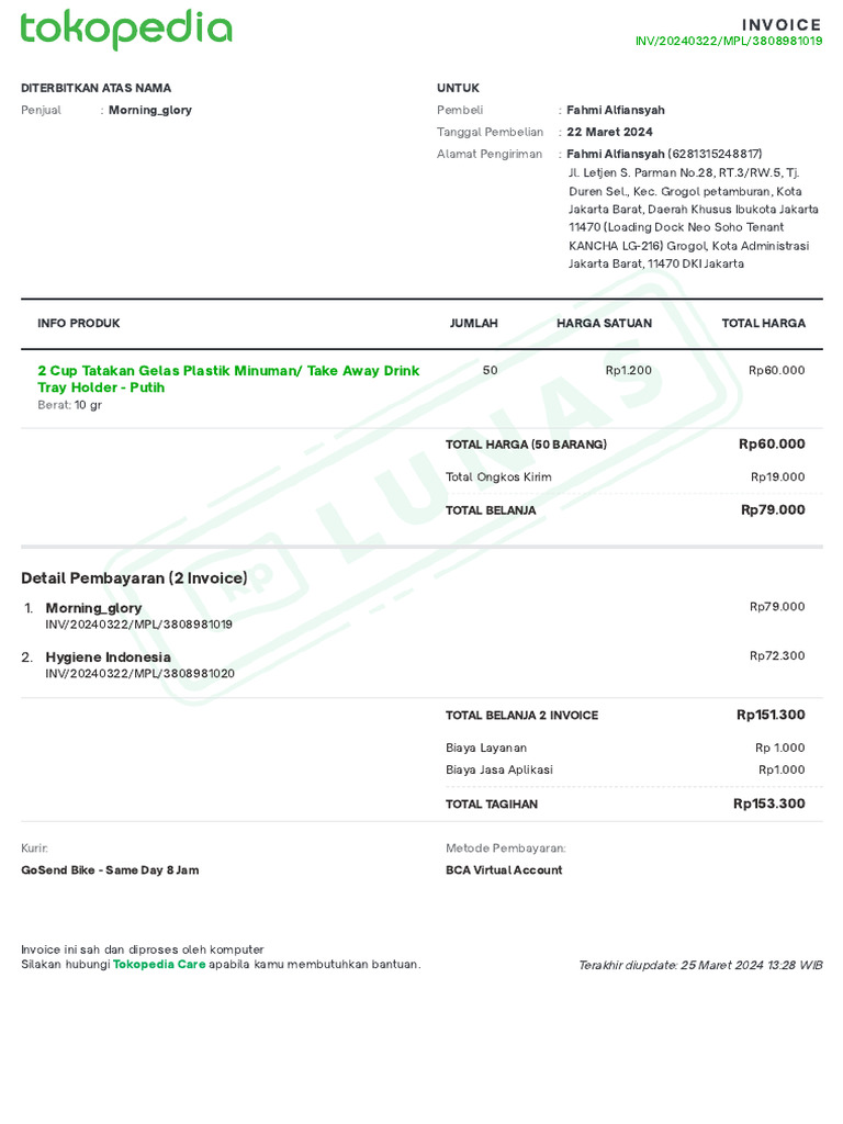 Invoice Neo Soho | PDF