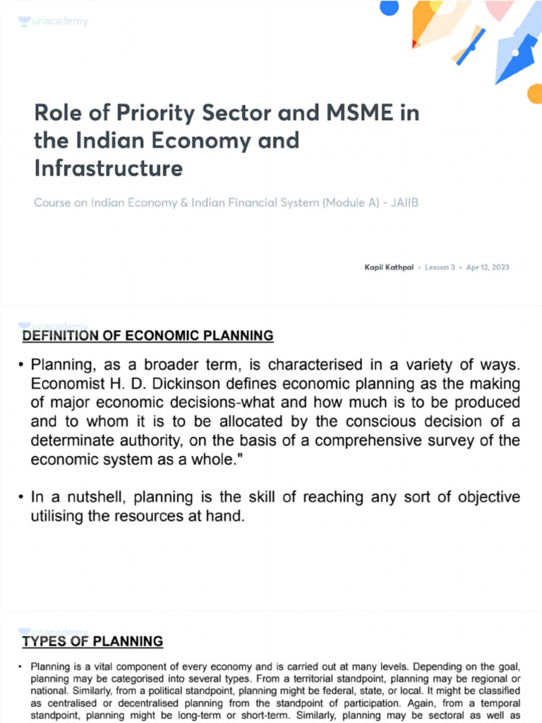 3 Role - of - Priority - Sector - and - MSME - in - The - Indian ...