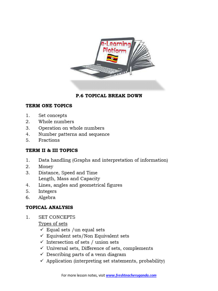 P.6 MTC LESSON NOTES - Compressed | PDF | Numbers | Ratio