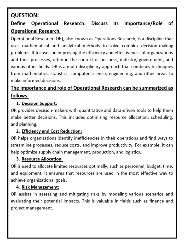 Operational Researchs | PDF | Linear Programming | Mathematical ...