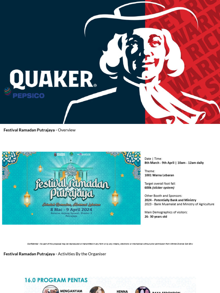 Quaker Ramadan - Mthree R1 | PDF | Nutrition | Diet & Nutrition