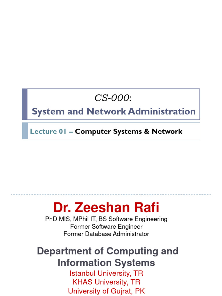 Lecture 01 | PDF | Computer Network | Local Area Network