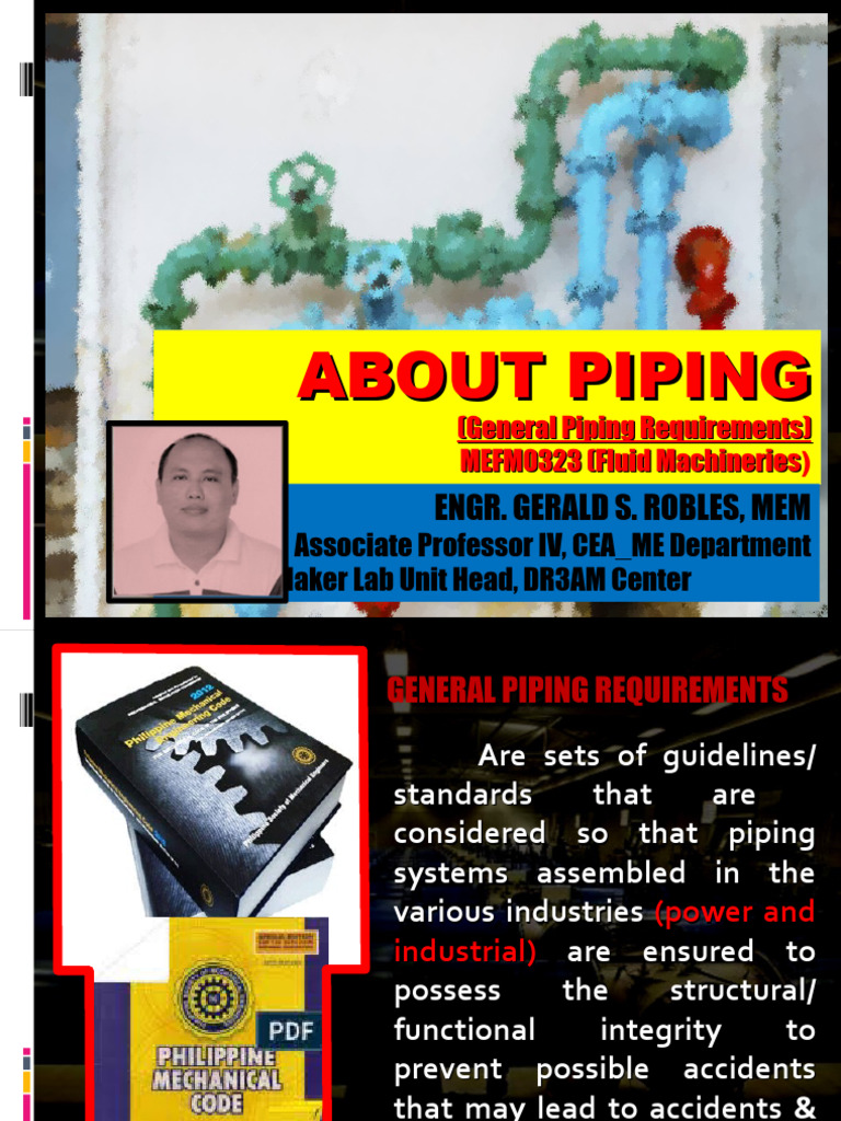 1B - General Piping Requirements | PDF | Pipe (Fluid Conveyance ...