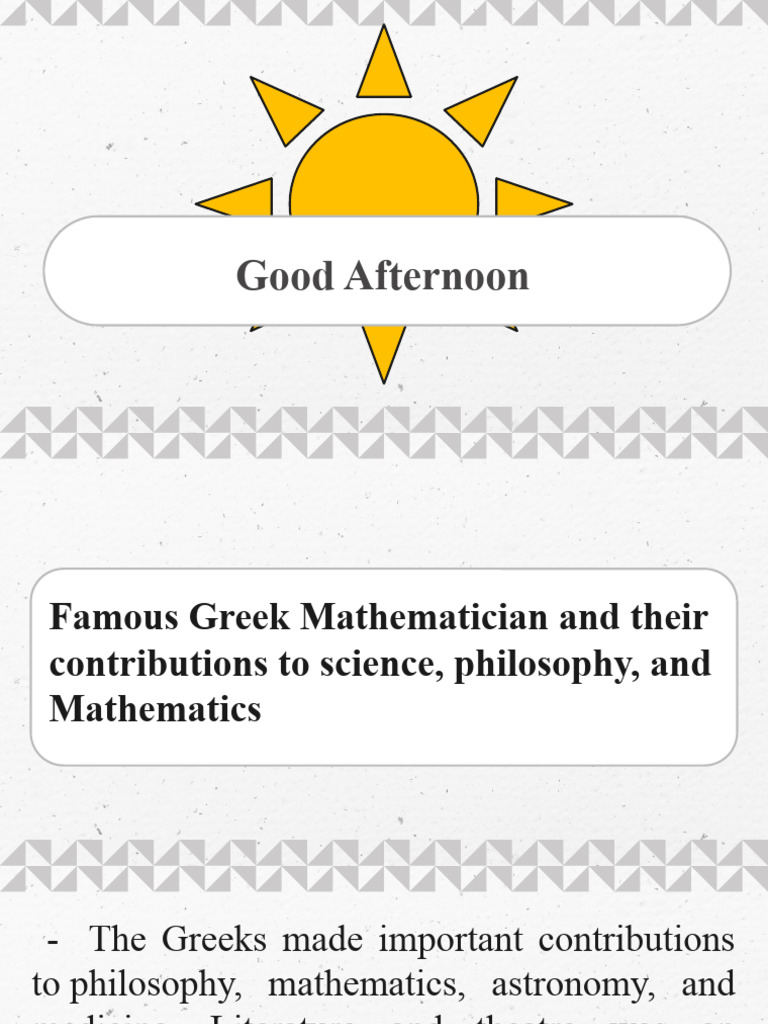12-15 - Famous Greek Mathematicians | PDF | Equations | Mathematics