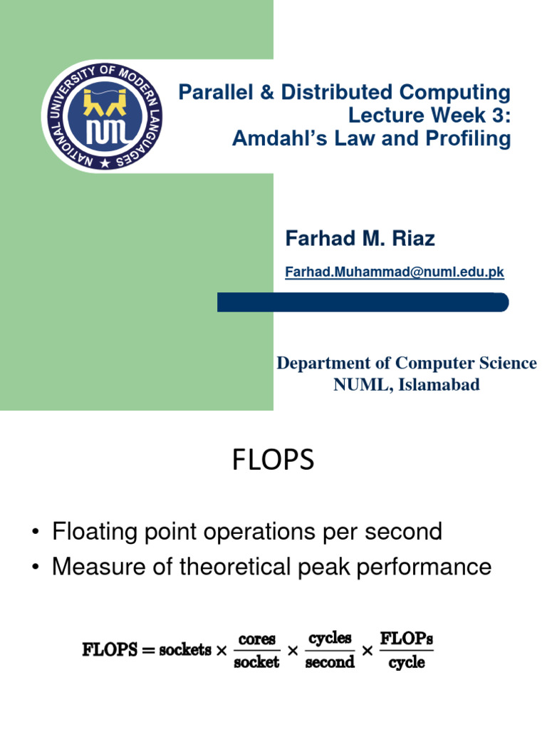 Amdahl's Law & Parallel Computing | PDF | Parallel Computing | Central Processing Unit