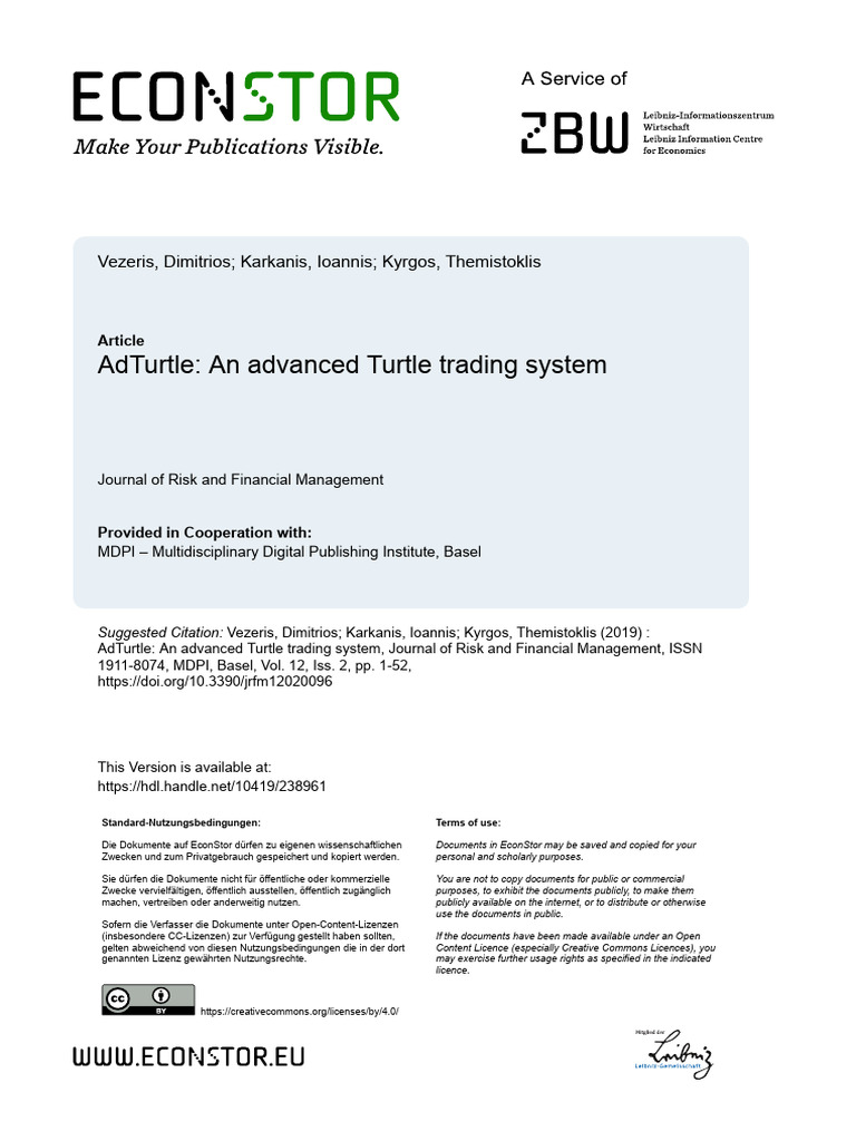 An Advanced Turtle Trading System | PDF | Algorithmic Trading | Order ...