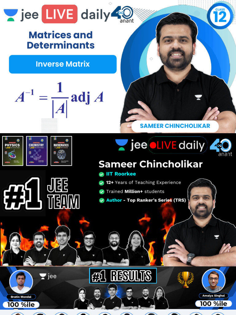 L-7 - Matrices and Determinants | PDF | Matrix (Mathematics ...