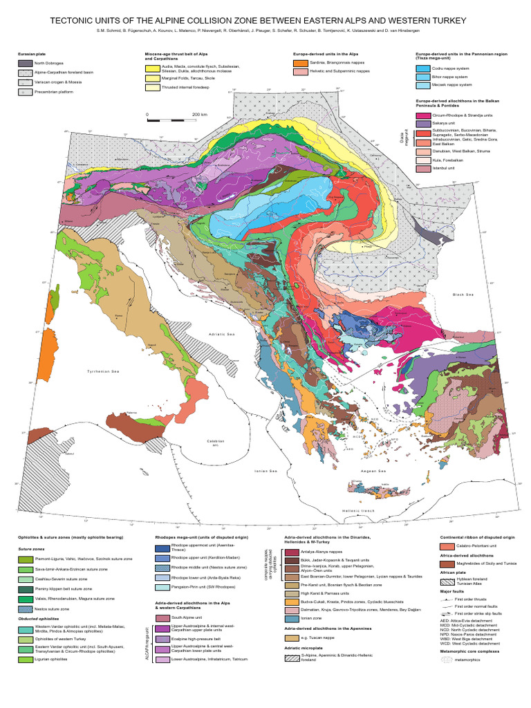 Tectonic Units of the Alpine Zone | PDF | Alps | Geology