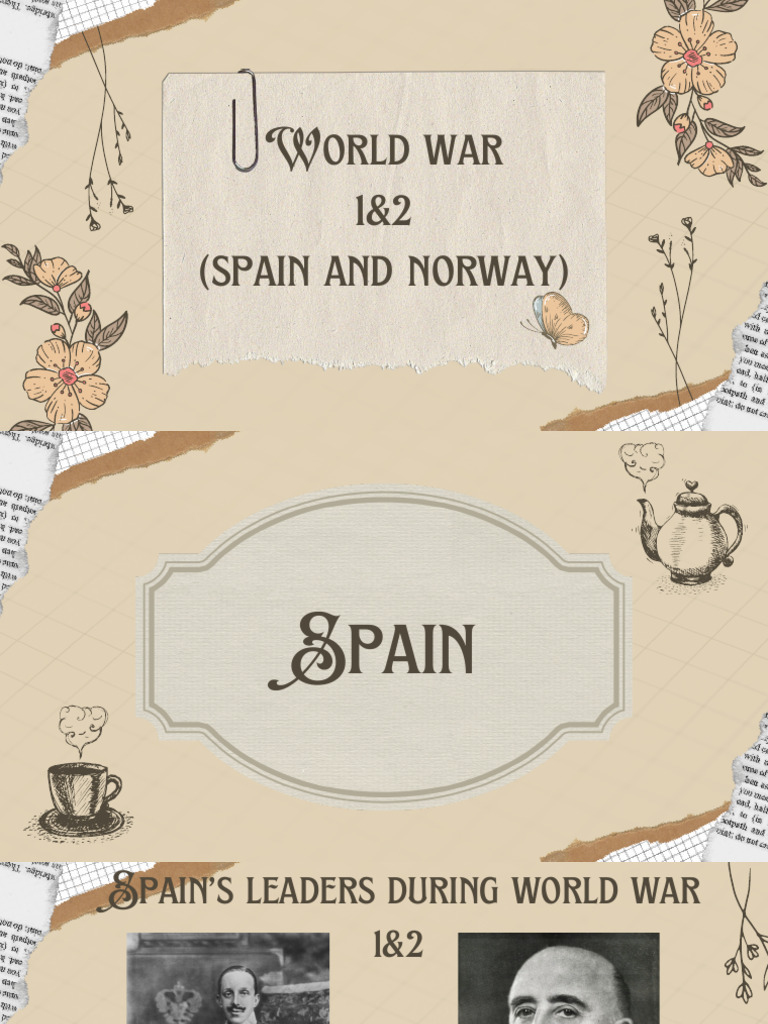Spain and Norway During World War 1 and 2 | PDF