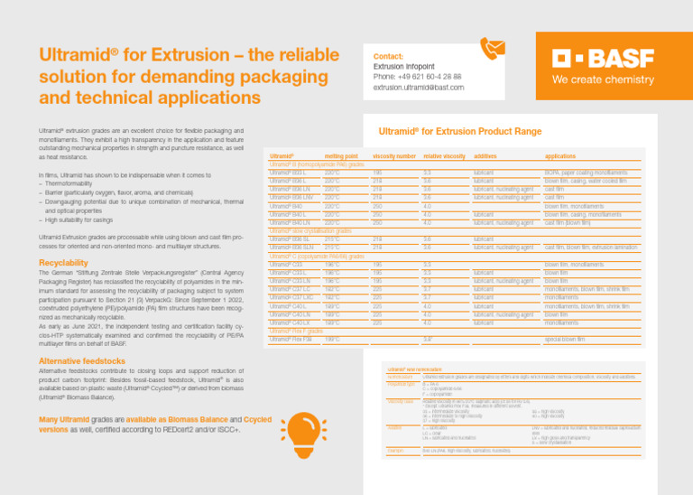 OnePager - Ultramid Extrusion - EN - K7 - Ansicht | PDF