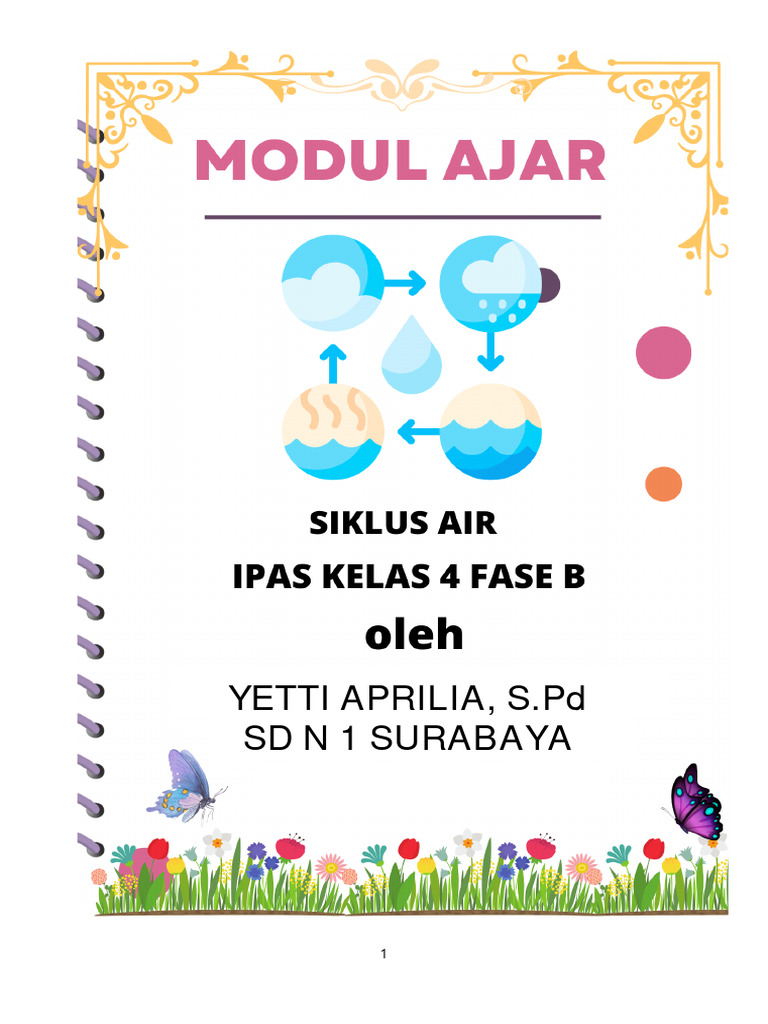 (Print) Modul Ajar Siklus Air Fase B Kelas 4 Proyektor Dan LCD | PDF