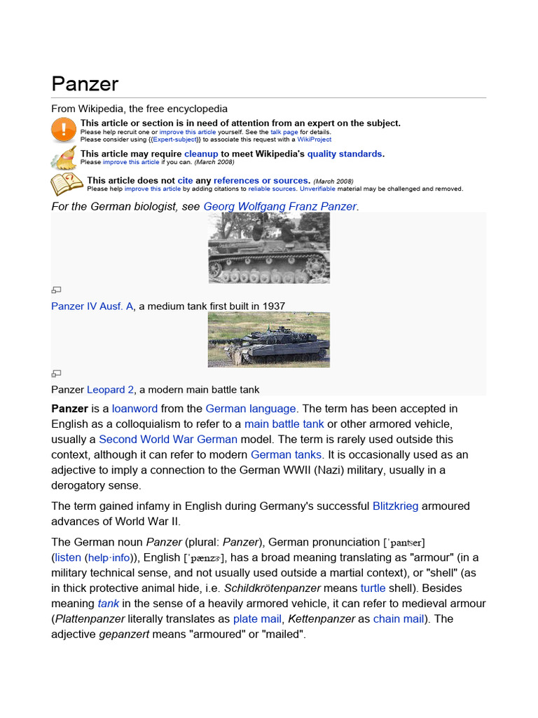 Understanding Panzer: History and Meaning | PDF | World War II Armoured ...