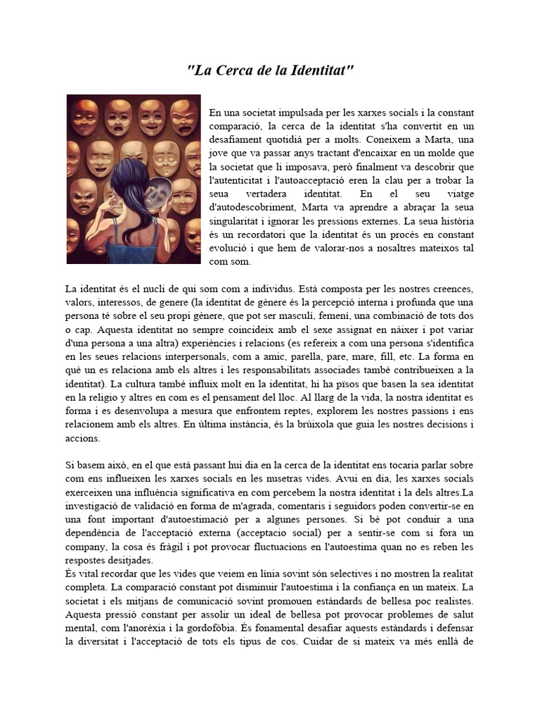 La Cerca de La Identitat | PDF