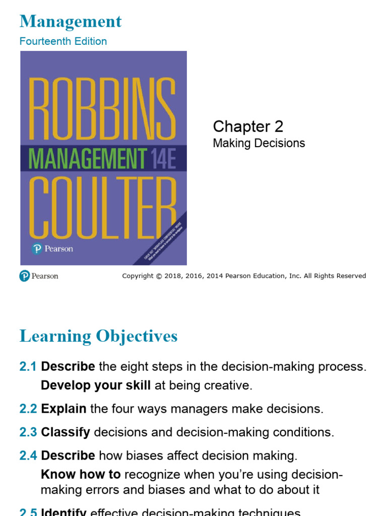 Chapter 2 Making Decisions | PDF | Decision Making | Rationality