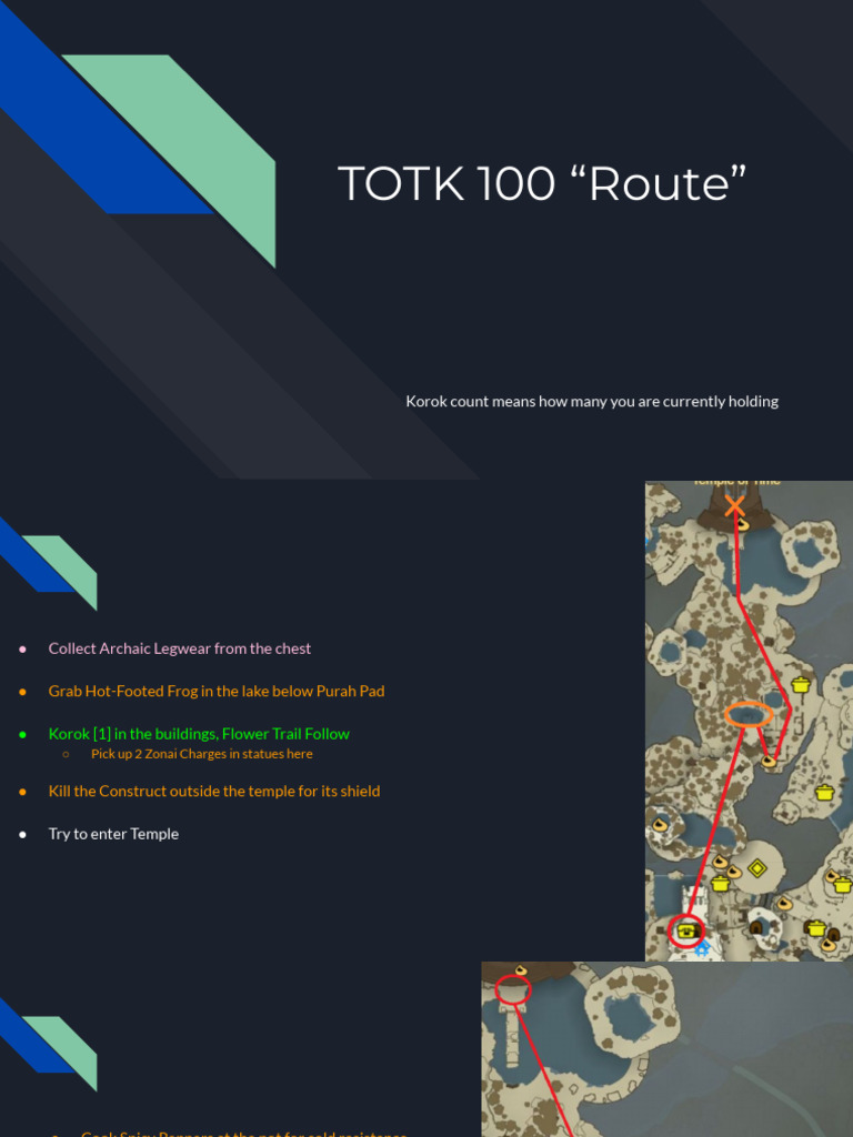 Totk 100 Route | PDF