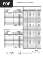 Editable Template For Basketball Scoreboard | PDF | Sports | American ...