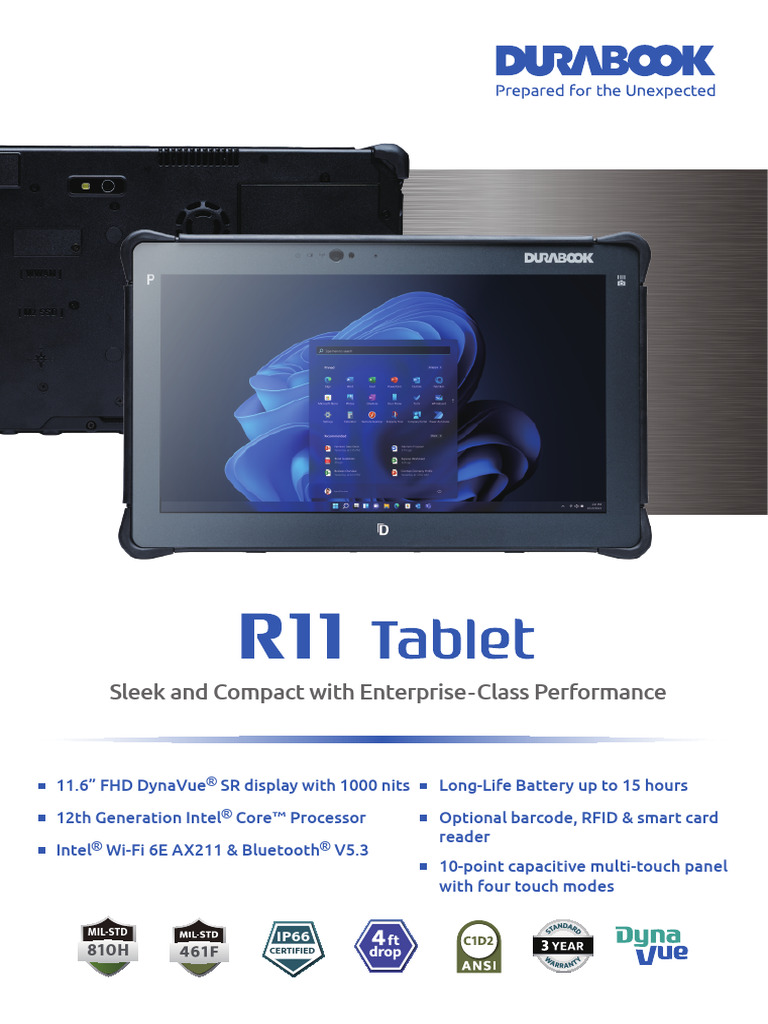 Durabook R11-DM 20230915 | Download Free PDF | Touchscreen | Electronics