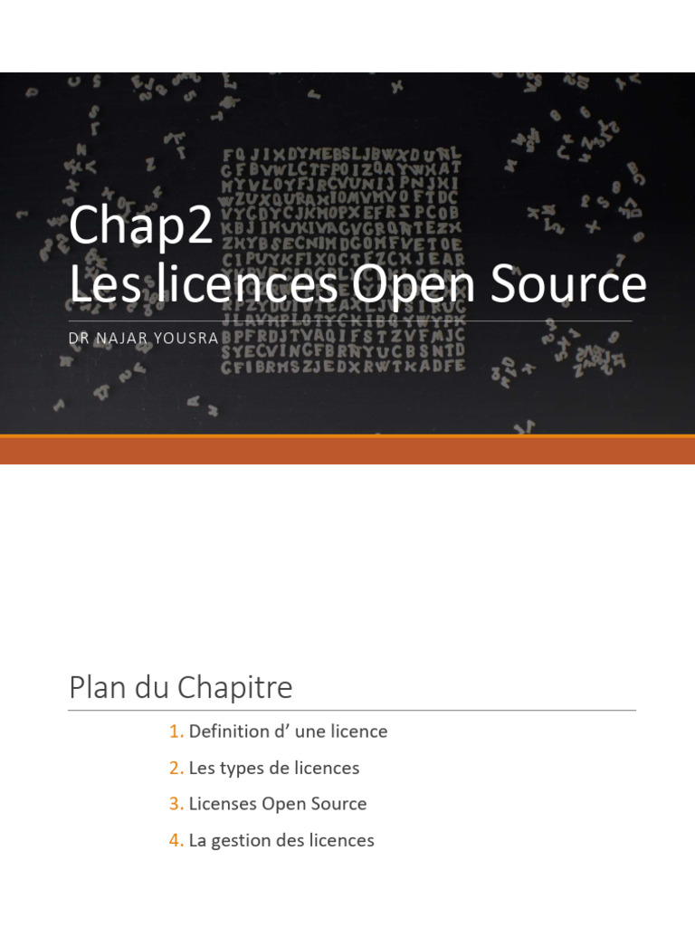 05 - FOSS - Les Licences Open Source | PDF | Logiciel | Open source
