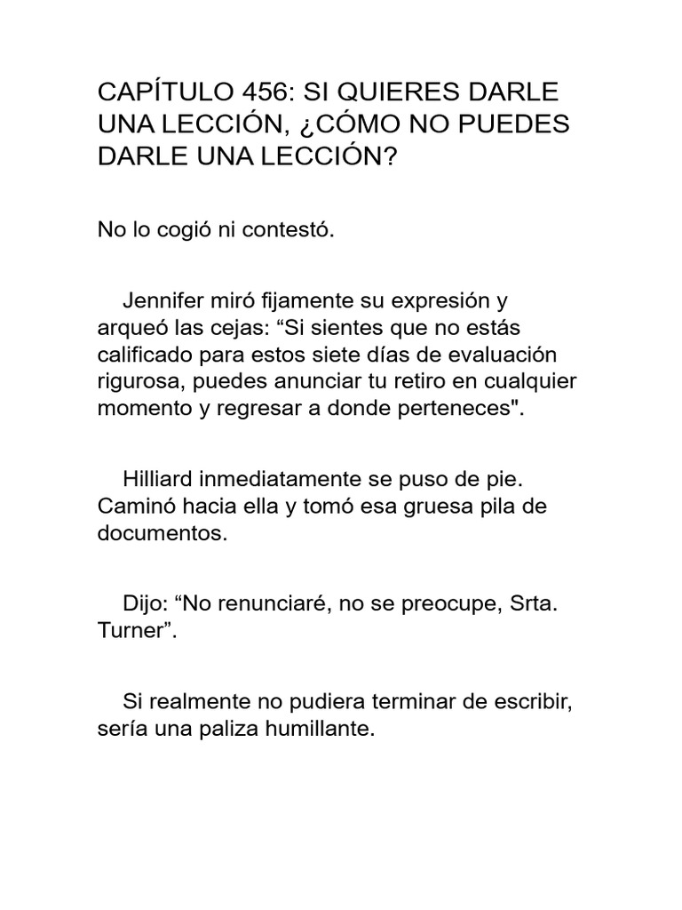 Capítulo 456: Si Quieres Darle Una Lección, ¿Cómo No Puedes Darle Una ...