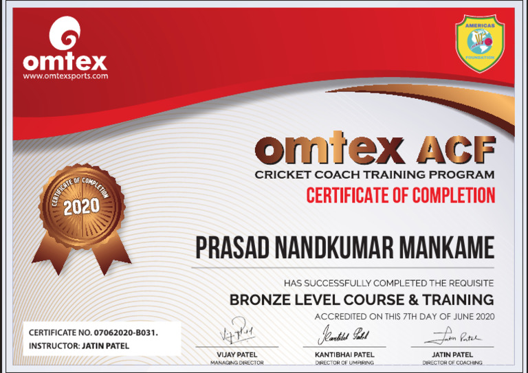 Omtex Bronze Level | PDF