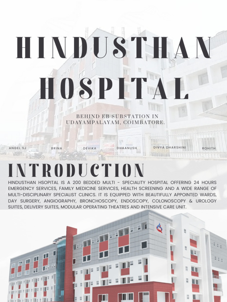 Hindusthan Hospital | PDF