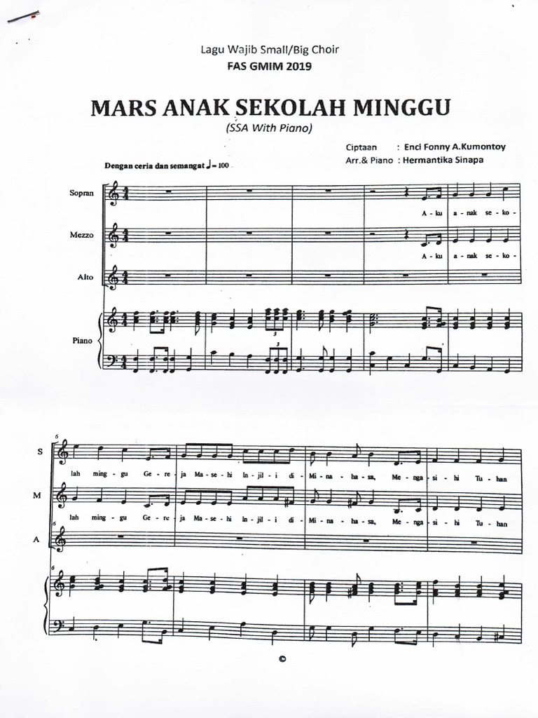 Mars ASM GMIM Partiture | PDF