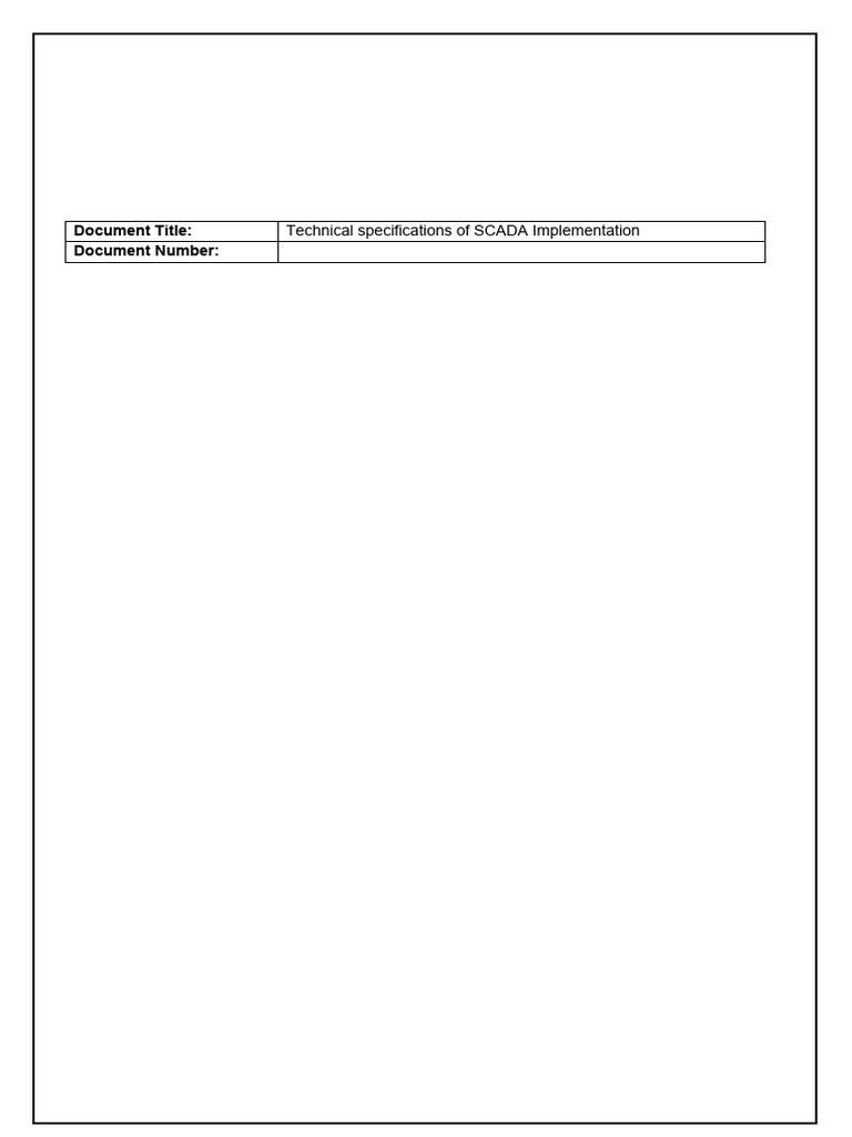 DRAFT Specification-Think Gas | PDF | Scada | Electromagnetic Interference